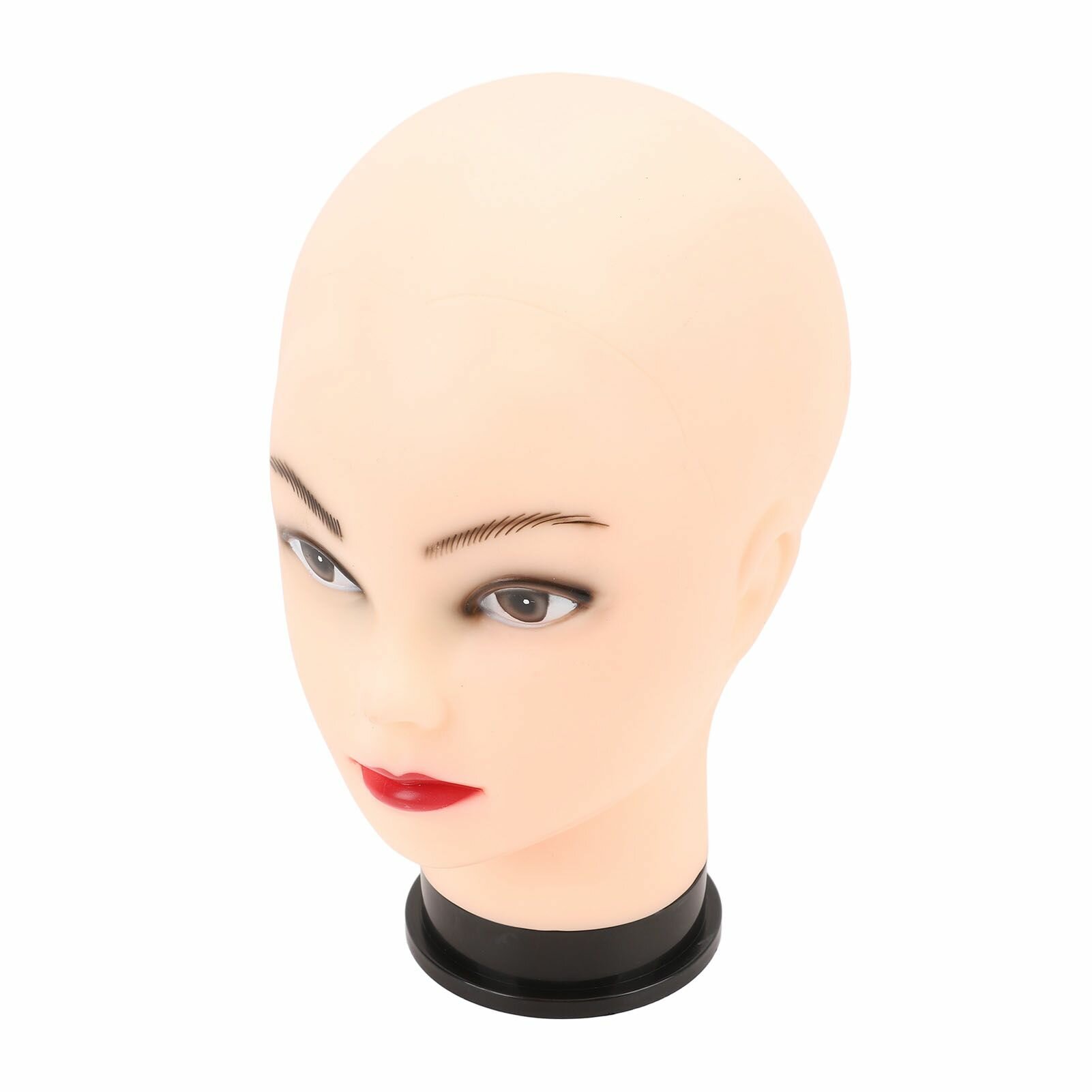 Женская безволосая манекен голова из ПВХ для париков и макияжа, диаметр 55 см, высота 28 см