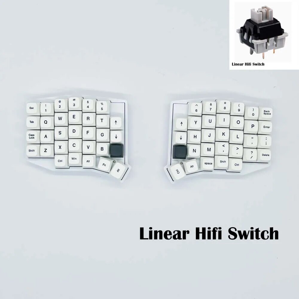 Беспроводная механическая клавиатура Sofle Split Ergonomics 2.4G SZRKBD