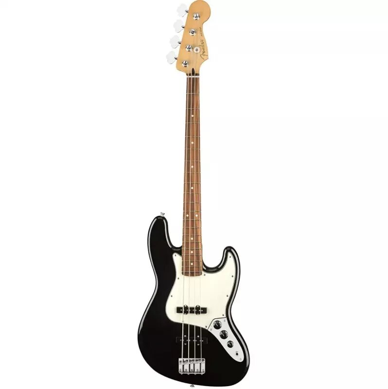 Бас-Гитара Fender Player Jazz Bass®, Pau Ferro Fingerboard, Black, 4 струны, привинченный гриф, корпус - ольха, гриф - клён, накладка - Пао Ферро, мензура 34 дюйма, 20 ладов, Мексика