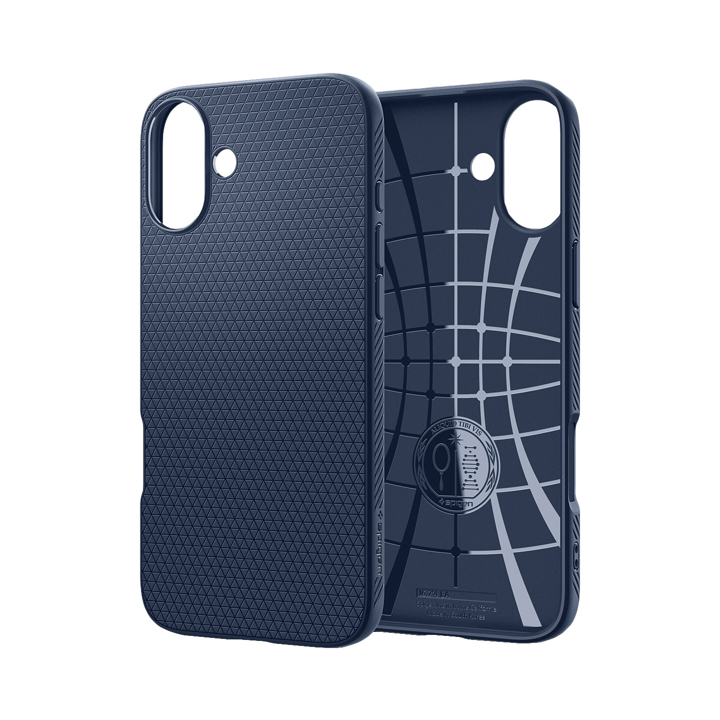 Защитный чехол Spigen Liquid Air для iPhone 16 Navy Blue