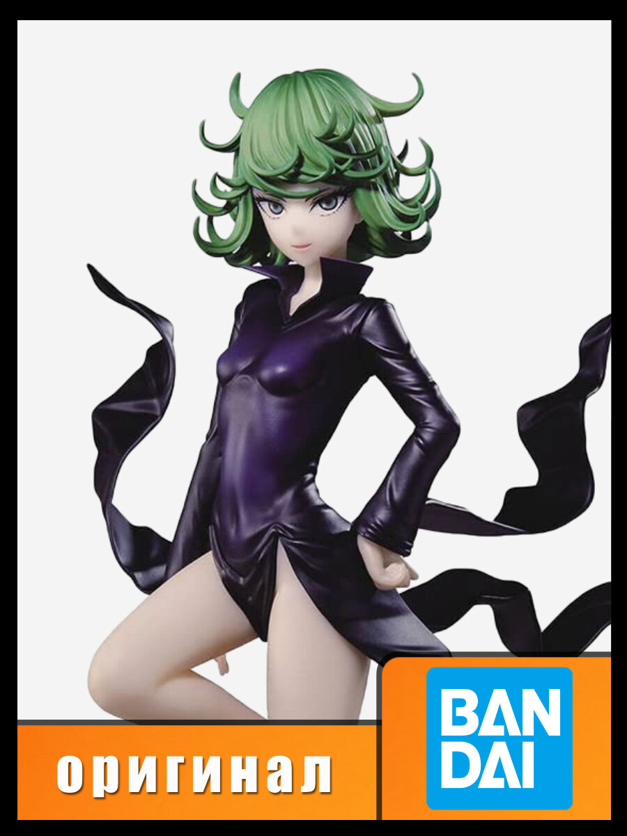 Оригинальная фигурка Tatsumaki от Bandai Spirits из аниме One Punch Man / Тацумаки «Ванпанчмен» 20 см