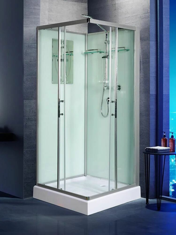 Душевая кабина WeltWasser WW500 LAINE 1001 (1000х1000х2170 мм), низкий поддон, форма квадрат