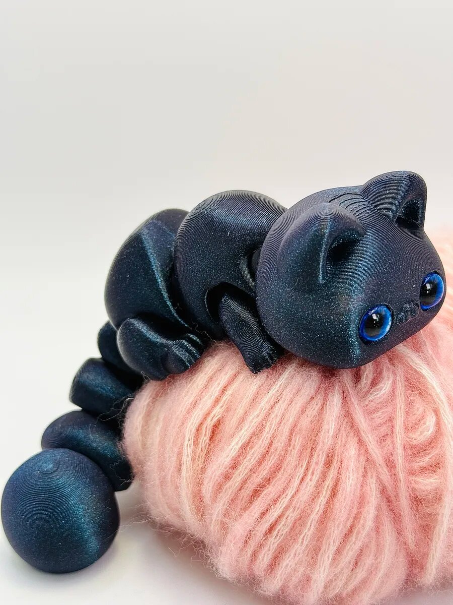 Фигурка подвижная Home&Misc "Котенок", 3D антистресс, пластик, длина 15 см