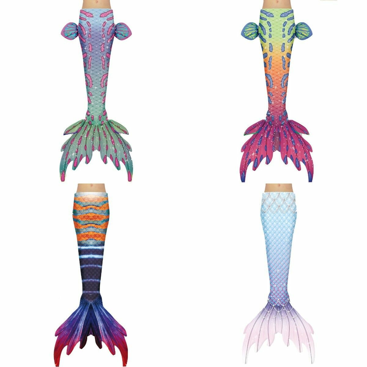 Хвост русалки для плавания