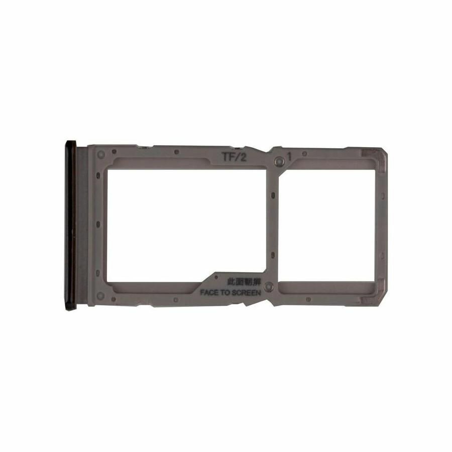 Лоток sim-карты для Xiaomi Redmi Note 8 Pro и карты памяти <черный>