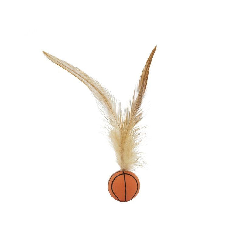 Игрушка для кошек: мячик с перьями, палочка-дразнилка, мячик для самостоятельных игр, средство от скуки, аналог PIDAN,