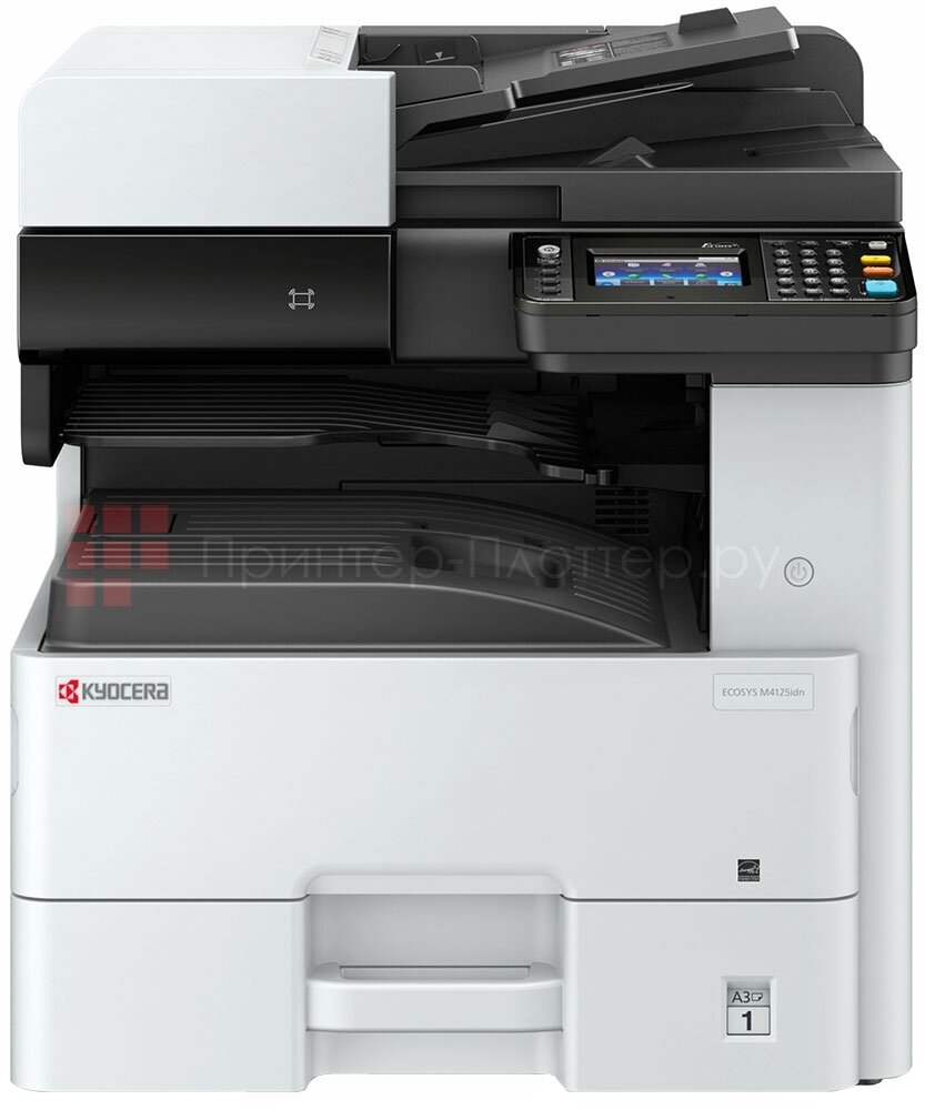 МФУ лазерный Kyocera ECOSYS M4125idn, А3, черно-белая печать (Азия альт. 1102P23NL0, тонер TK-6110)