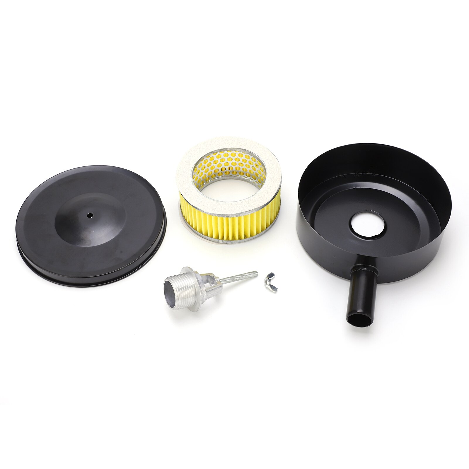 Глушитель воздушного компрессора, фильтр, чугунный корпус, 150 мм, резьба G1, шумопоглощающая деталь насоса.