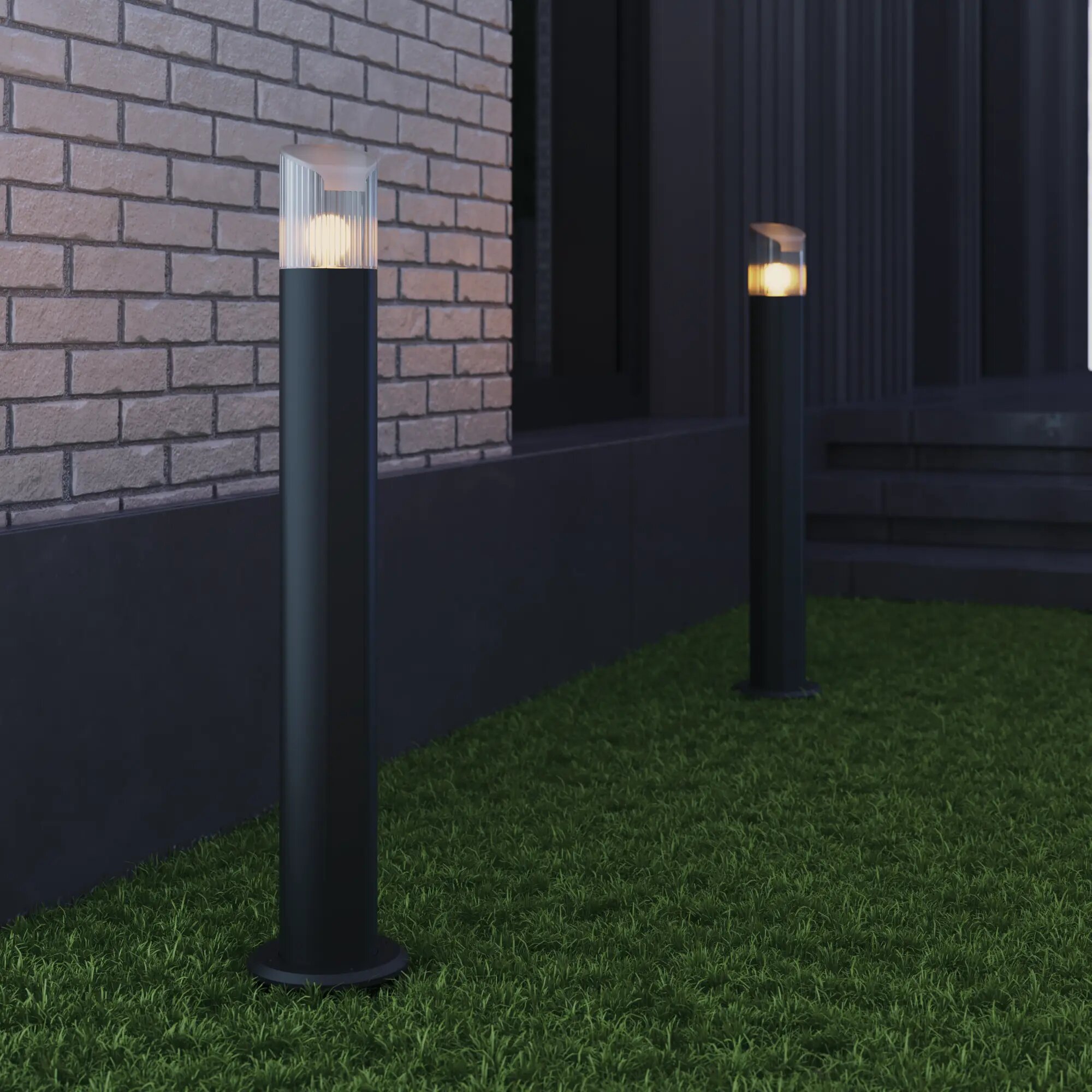 Фонарный столб уличный KREAFORTA Taal 75 см цвет черный