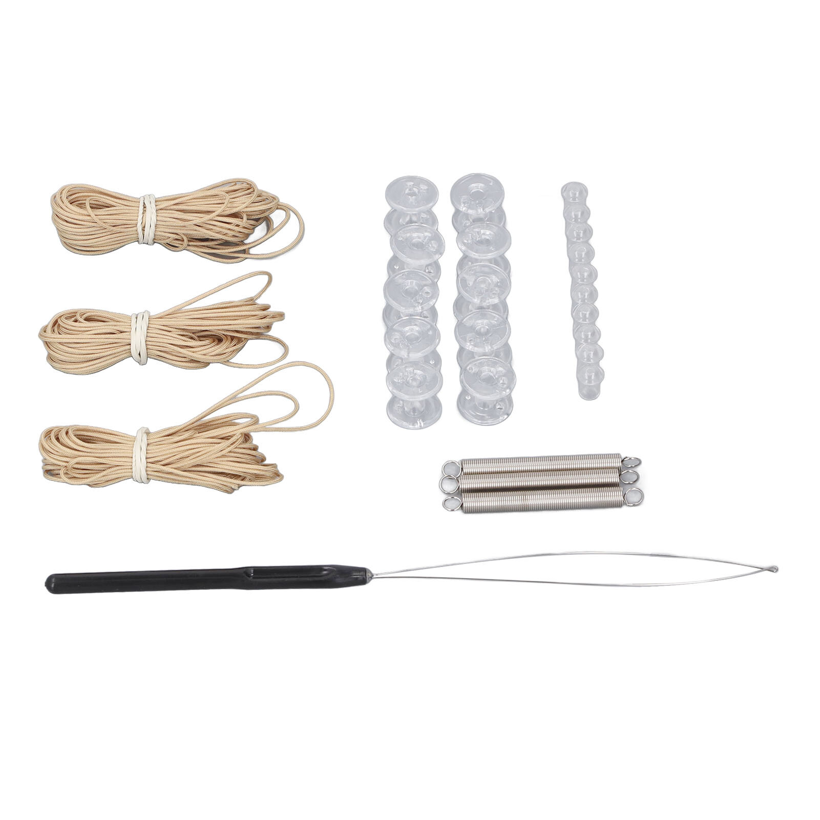 Комплект для ремонта плиссированного абажура для автофургона, коричневый нейлоновый шнур, комплект для фиксации жалюзи на окне для автофургона для дневного и ночного плиссированного абажура