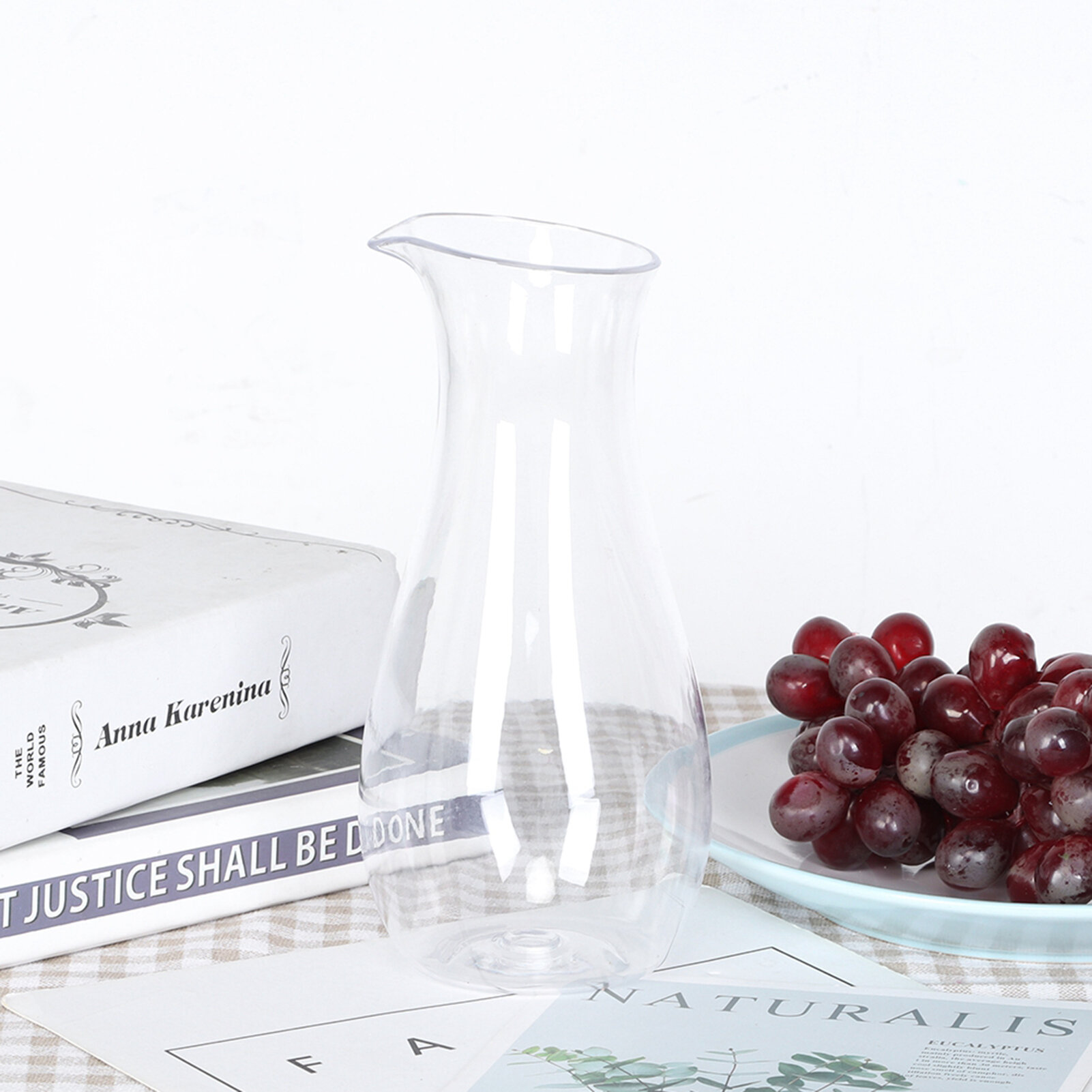 Акриллическая Прозрачная Бутылка для Сока Водяной Кувшин Винный Напиток Контейнер Чайник Карафель для Барра Дома Объем 700cc 1100cc 1450cc Материал Акрилл