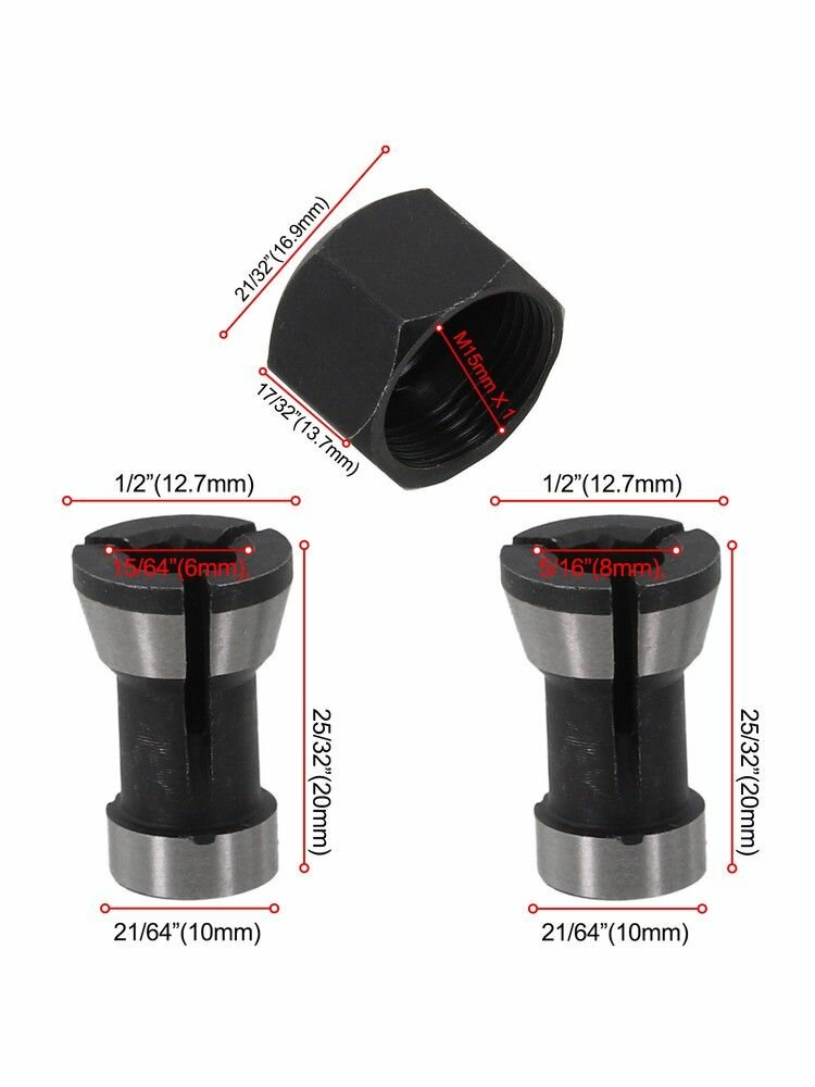 Гайка винта M15 с цанговым патроном