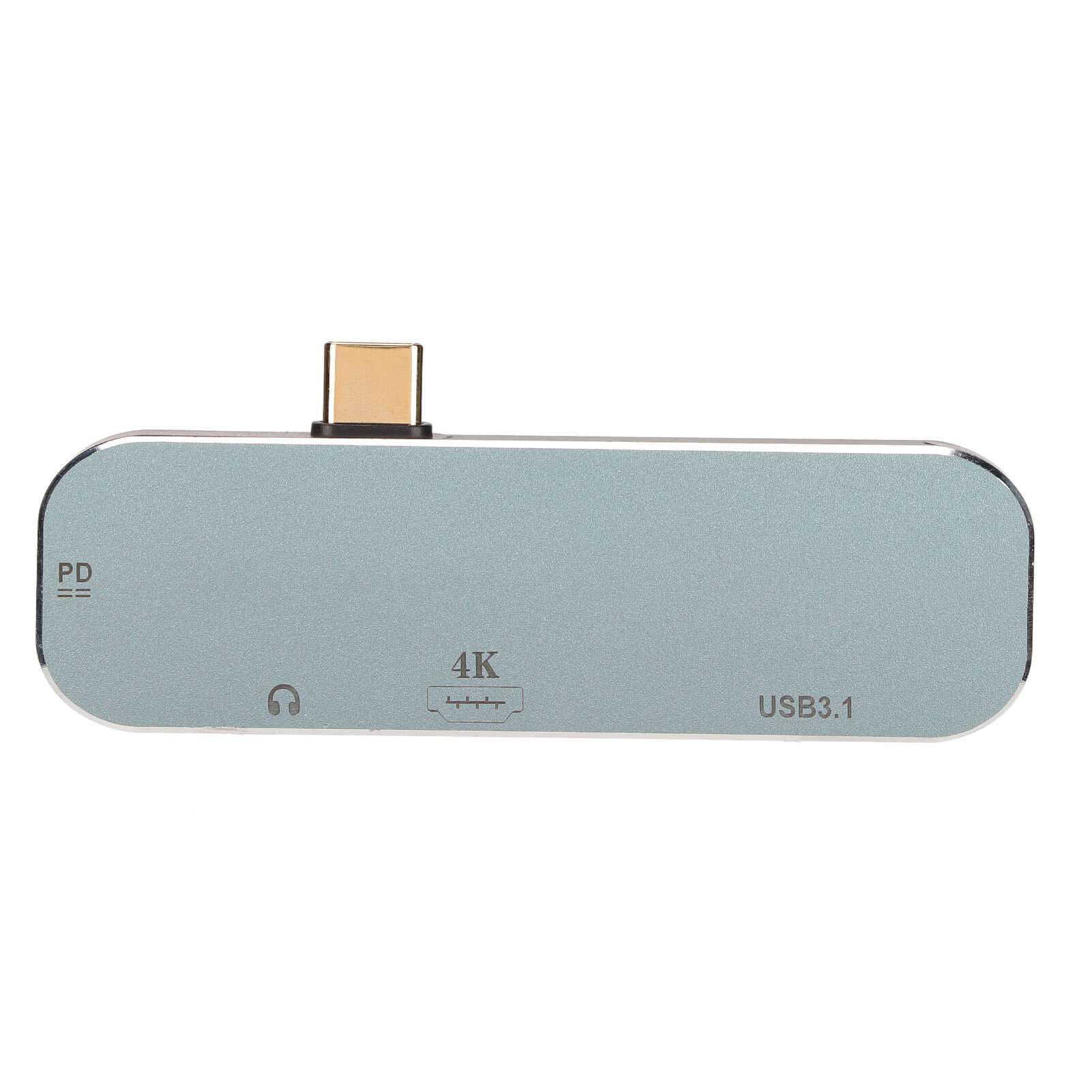 Концентратор Type-C с PD зарядкой, 4K/60Hz, 10 Гбит/с, горячее подключение, алюминий, для Android/Win/macOS