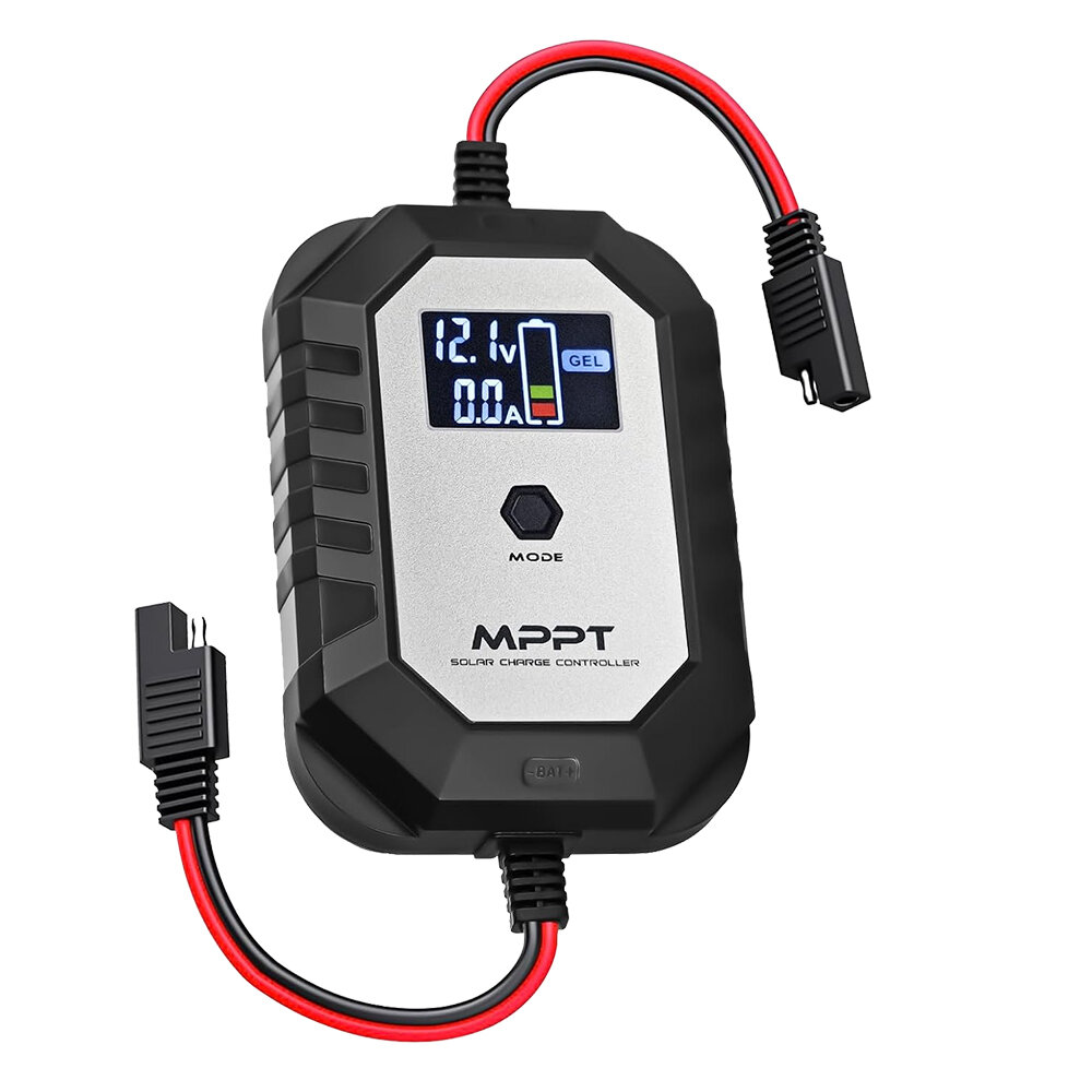 Контроллер солнечной батареи с ЖК-дисплеем, 10 А, портативный регулятор напряжения для солнечных панелей и аккумуляторов, зарядное устройство 12 В.