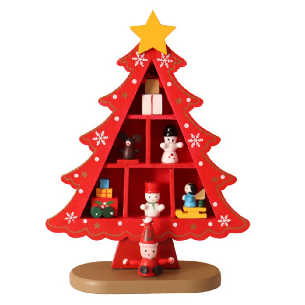 Деревянные елочные украшения своими руками для тематической вечеринки, для офиса, рабочего стола, праздничные подарки, украшения.