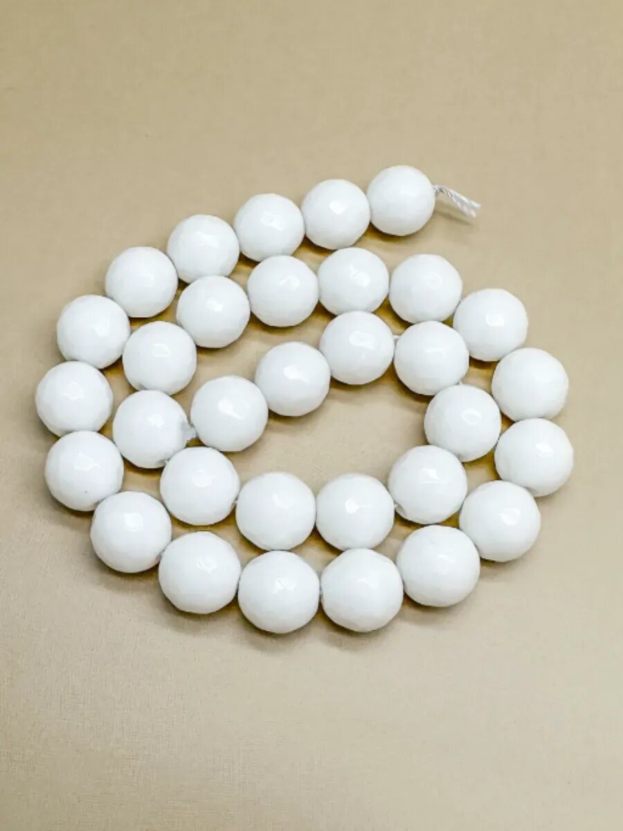 0633 Граненые камушки для создания украшений 12мм 1 нить топ