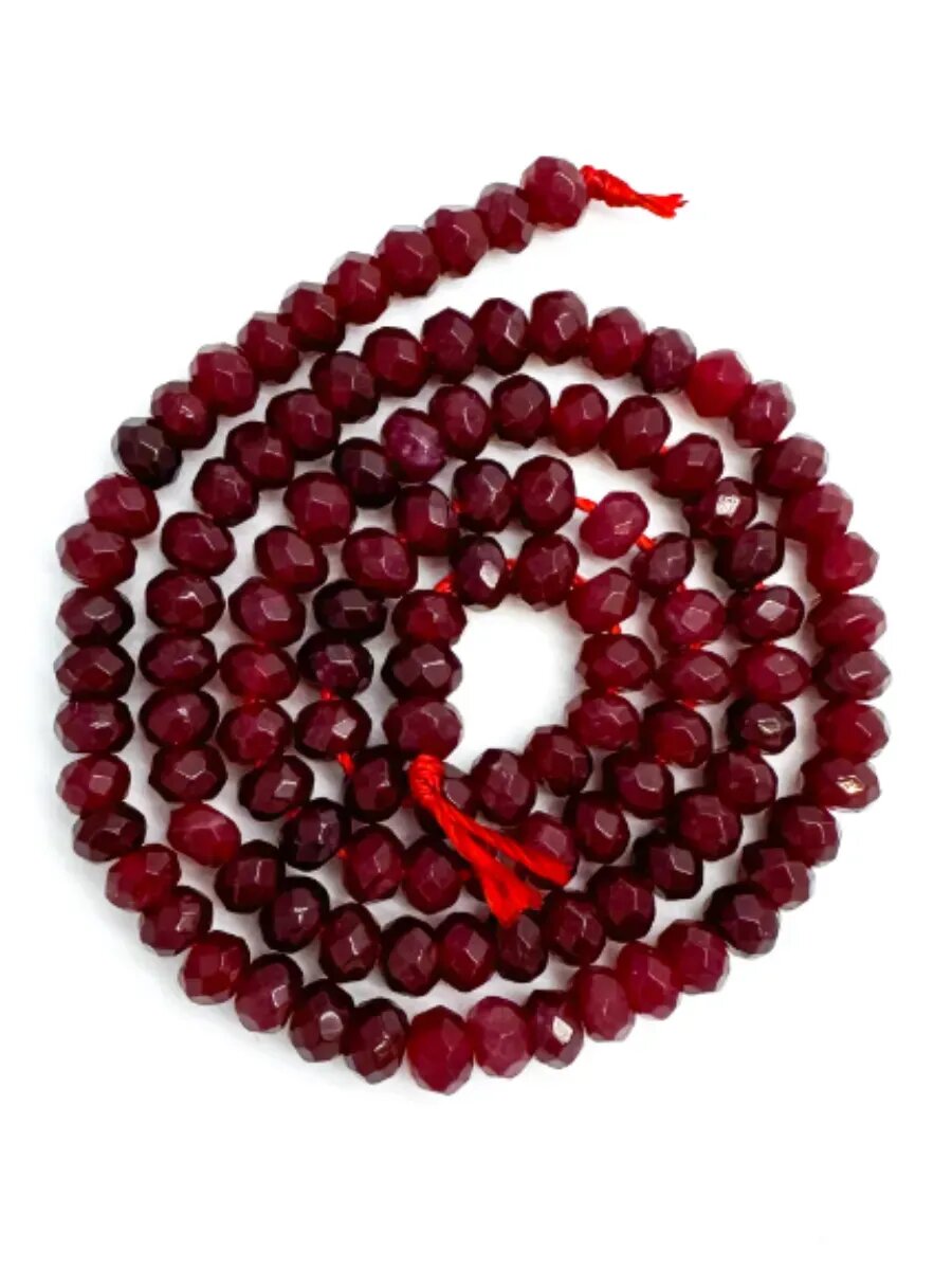 0975 Бразильские камни в огранке гранатовый 3x4 мм 1 шт хит