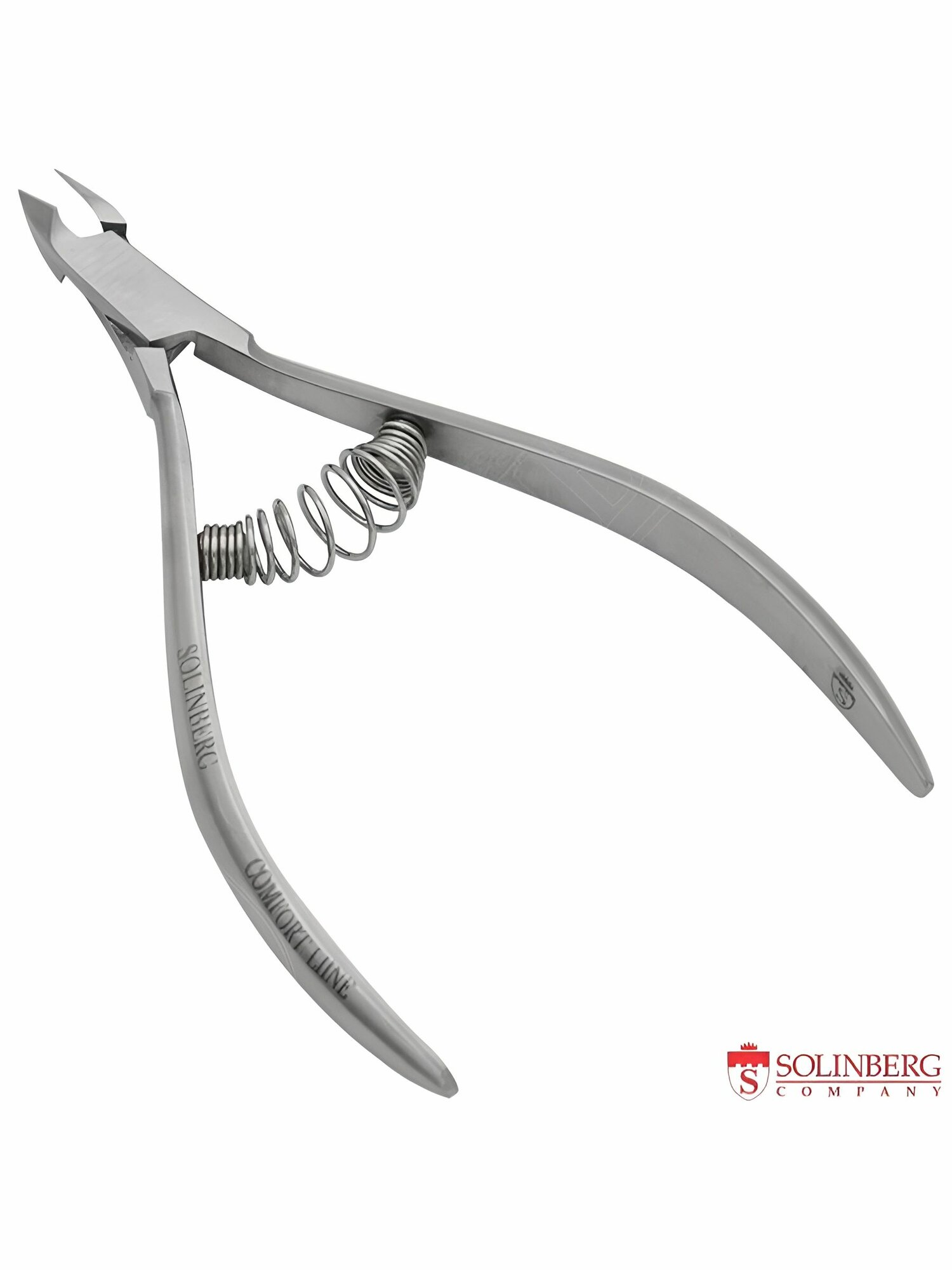 Маникюрные кусачки Solinberg "Comfort Line", ручная заточка, матовые, 115 мм