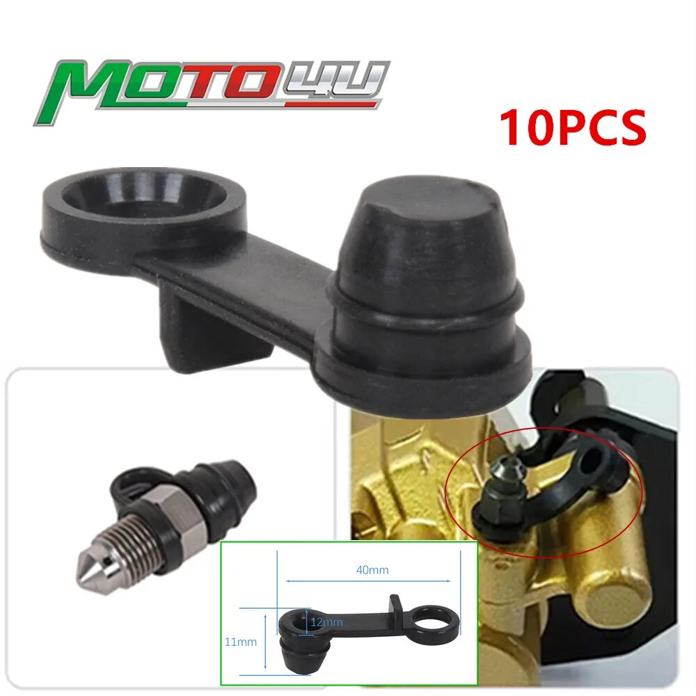 10 шт. пылезащитный колпачок тормозного насоса, сливная крышка масла, прокачка тормозного суппорта, черный винт, пылезащитные колпачки, резиновая крышка, аксессуары для мотоциклов