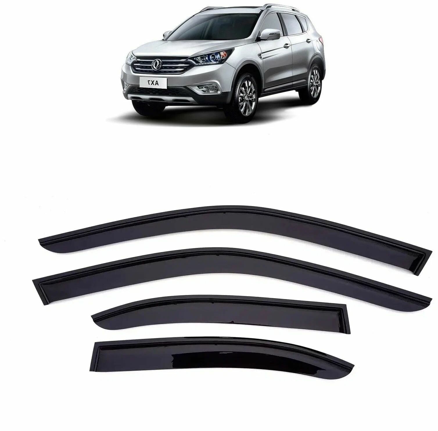 Дефлекторы боковых окон DongFeng Донгфенг AX7 (2015-2019)