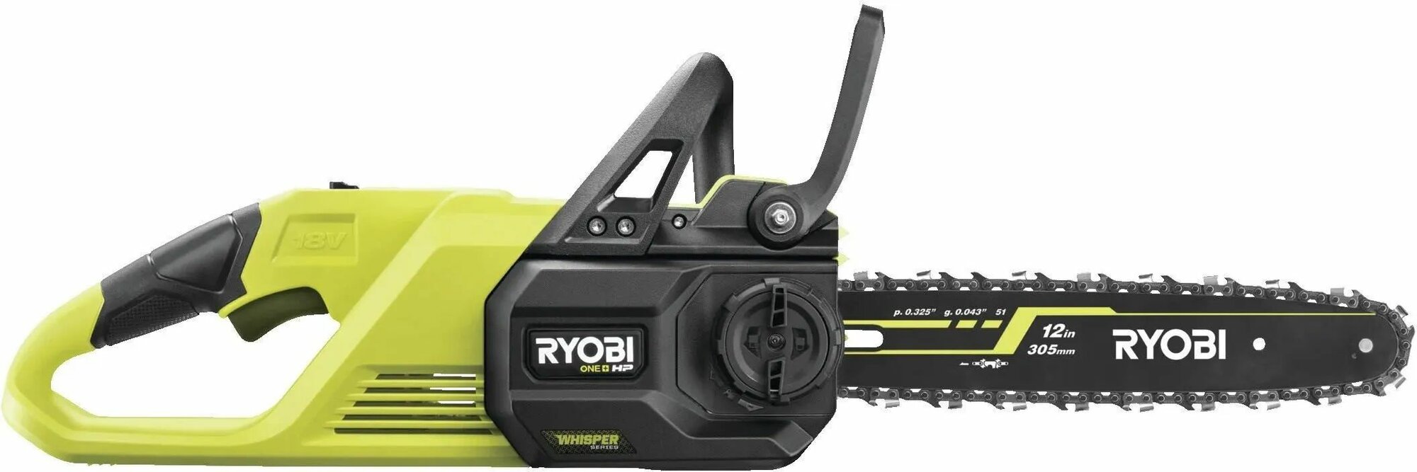 Аккумуляторная цепная пила RYOBI RY18CSX30A-0 без АКБ и ЗУ