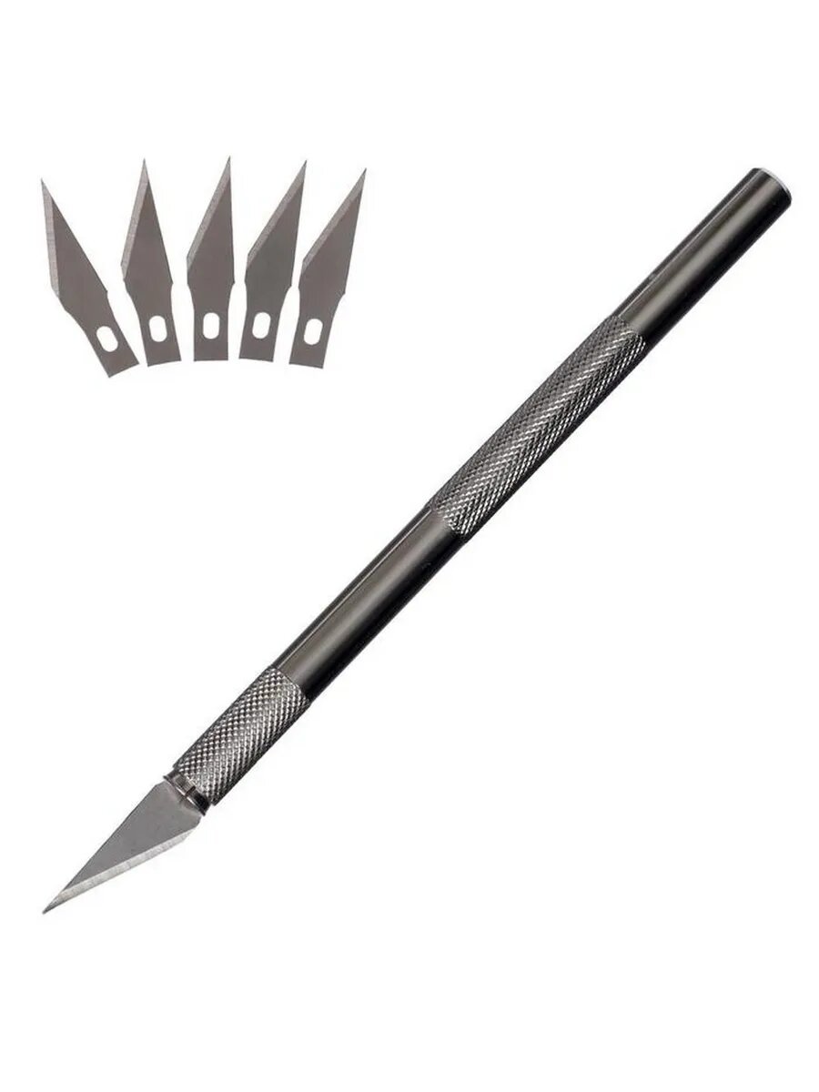 Универсальный нож-скальпель с запасными лезвиями