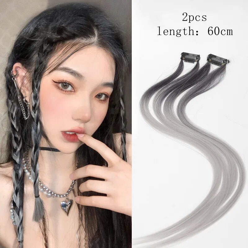 Косички для волос 60см, Цвет: 2pcs NO.1