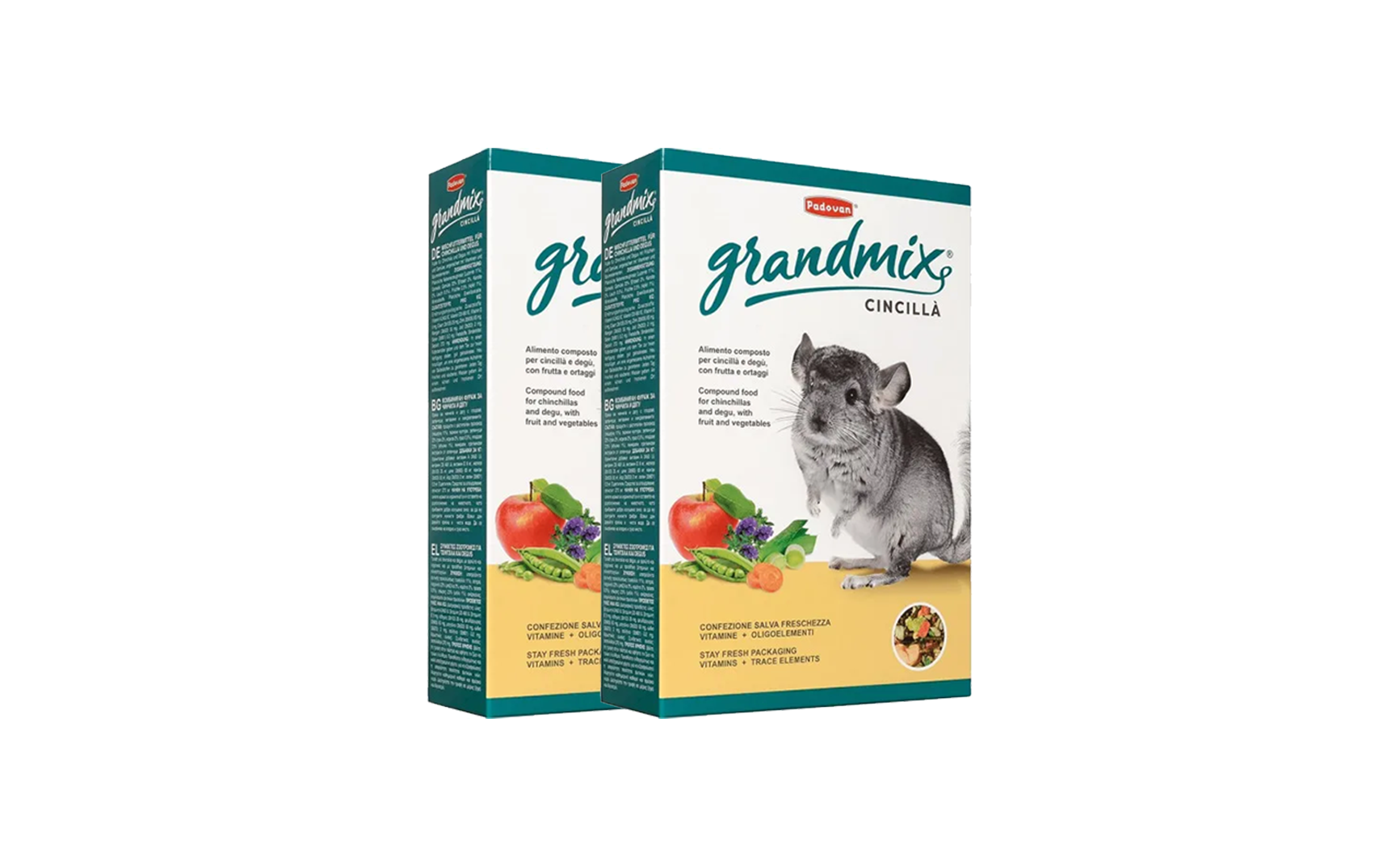 Padovan Grandmix Сincilla корм комплексный для шиншилл и дегу 850 г x 2 шт.