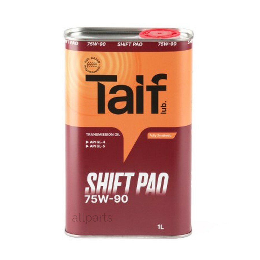TAIF 214037 TAIF Масло трансмиссионное SHIFT GL-4/GL-5 PAO 75W-90 , 1L