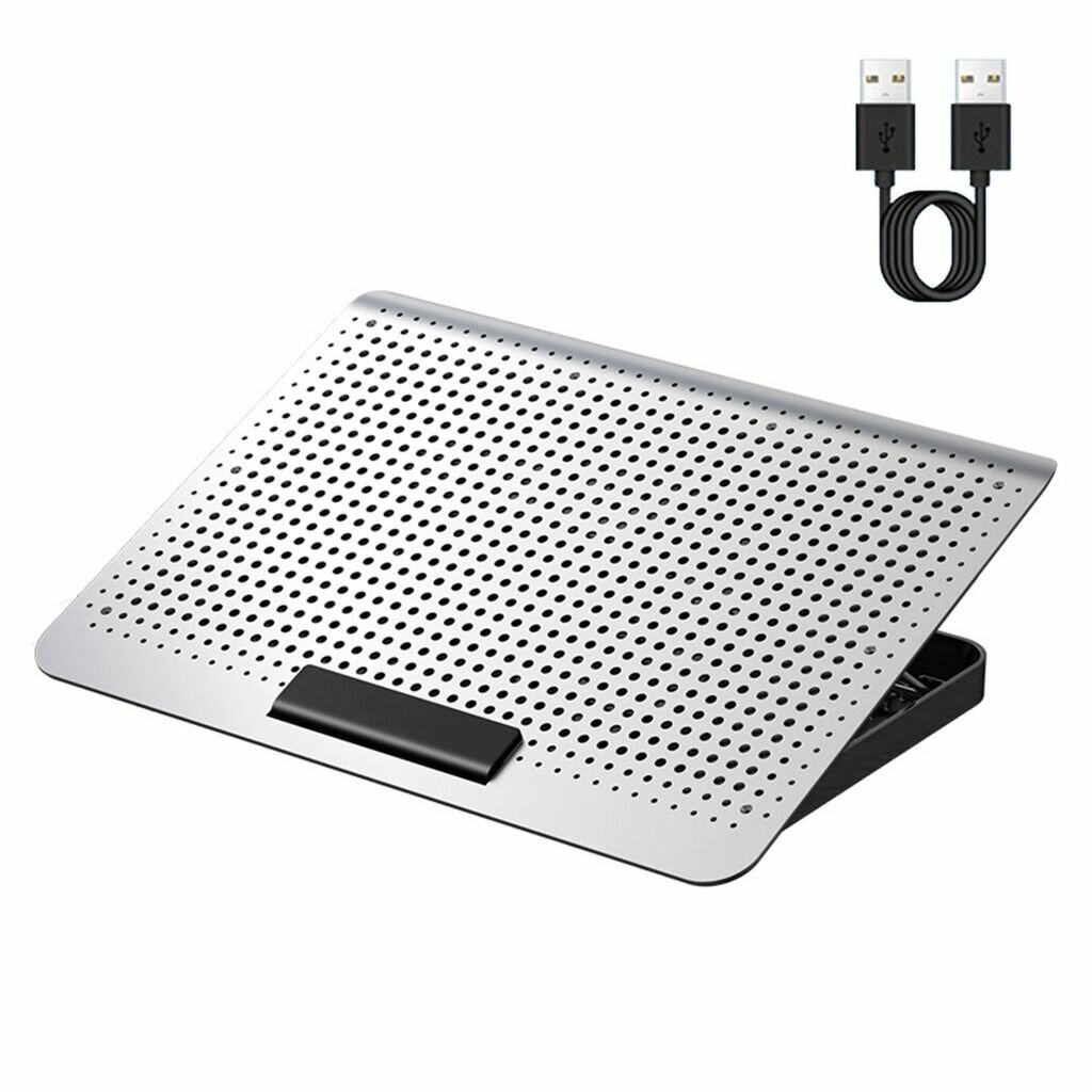 Алюминиевая охлаждающая подставка для ноутбука, игровая подставка, регулируемый вентилятор ноутбука 14-17 дюймов