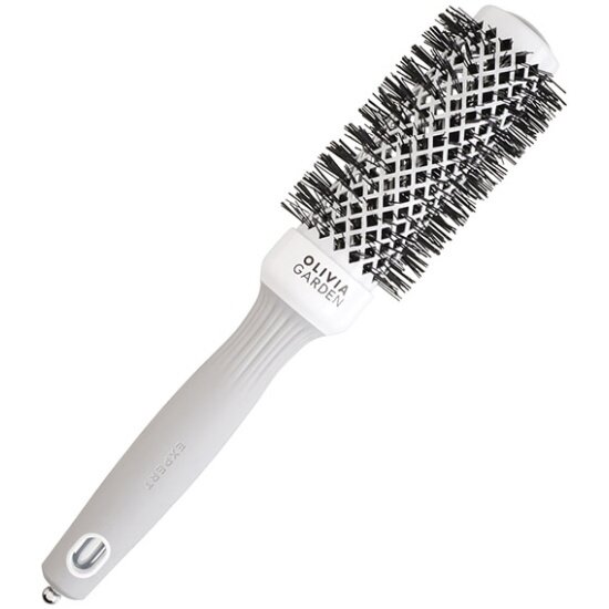 Термобрашинг OLIVIA Garden EXPERT BLOWOUT SHINE White&Grey, 35 мм