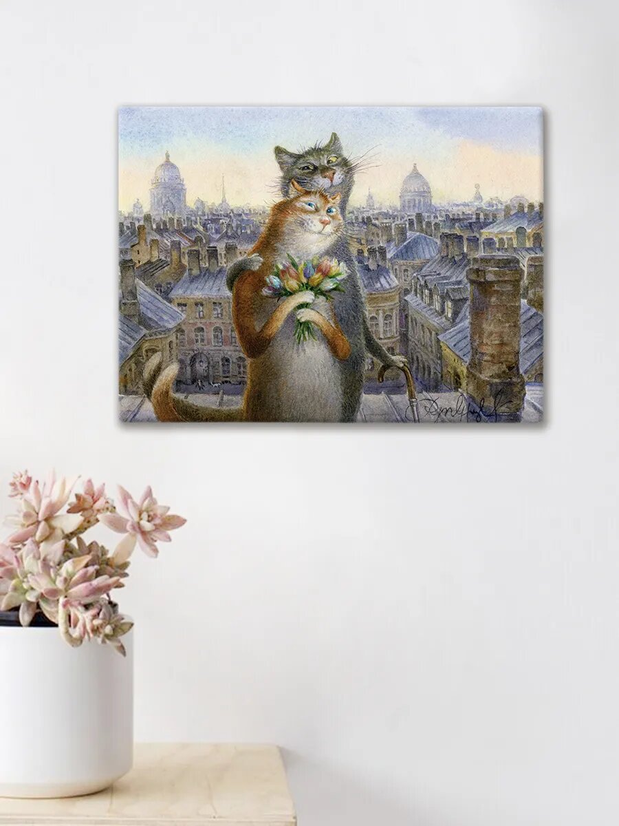 Картина с Питерскими котами
