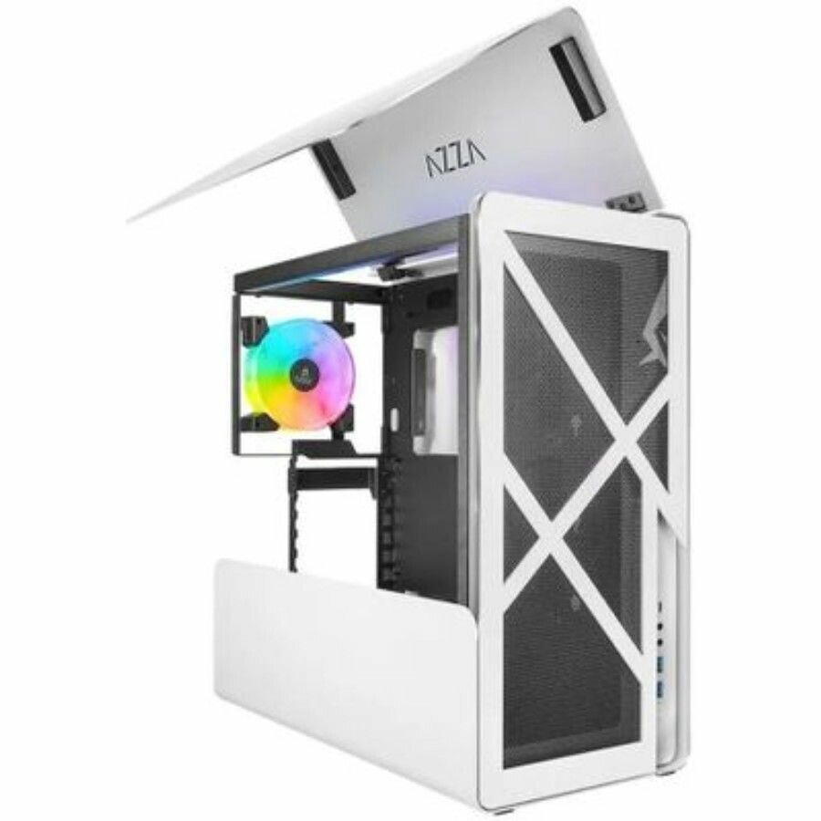 Компьютерный корпус AZZA Cast (CSAZ-808WM CAST) белый - Full Tower, ATX, micro-ATX, mini-ITX, USB 3.2 Gen 1 Type-C