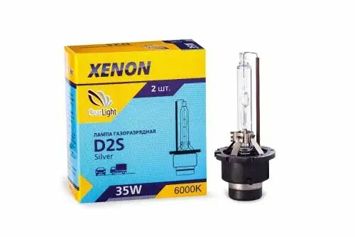 Комплект ламп ксенон D2S 35W P32d-2 6000K (короб 2шт)