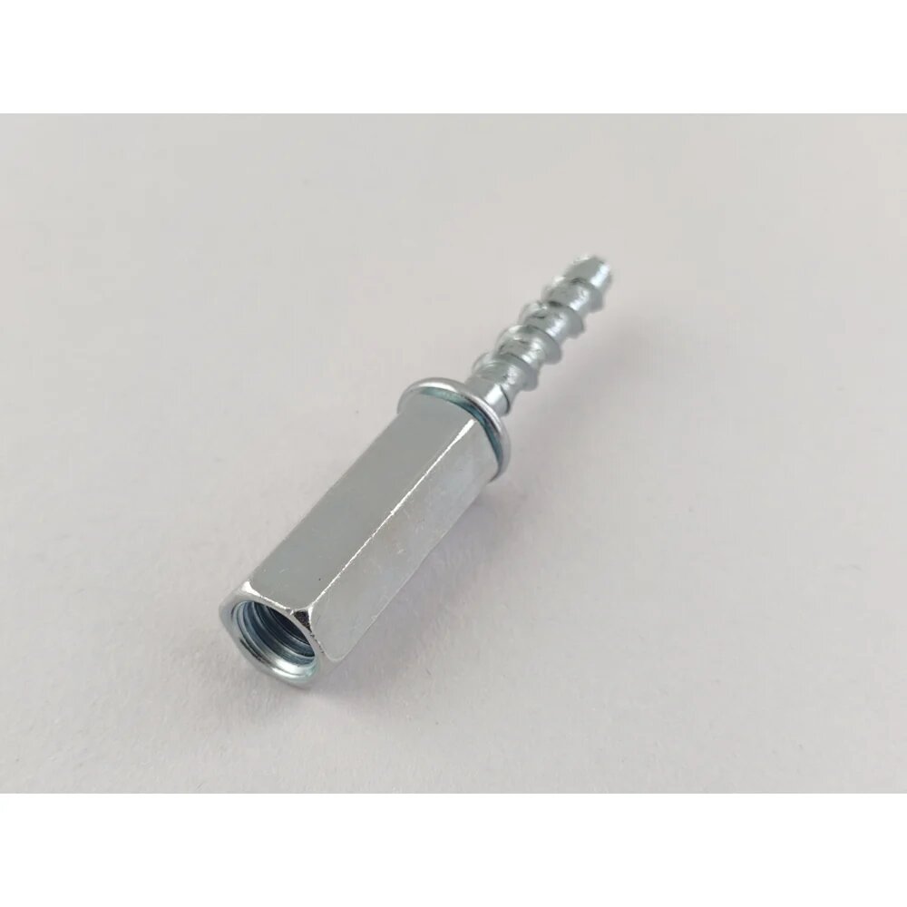 Rusconnect PNB 06035 Анкер-шуруп по бетону 6x35 мм (50 шт) с наружней резьбой М8, в сборе с удлинённой гайкой М8/10 Белый цинк 720635