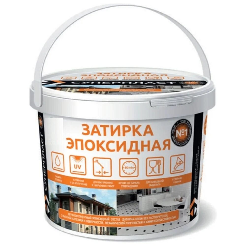 Суперпласт Затирка эпоксидная полупрозрачный 9001 1 кг 4687206674134