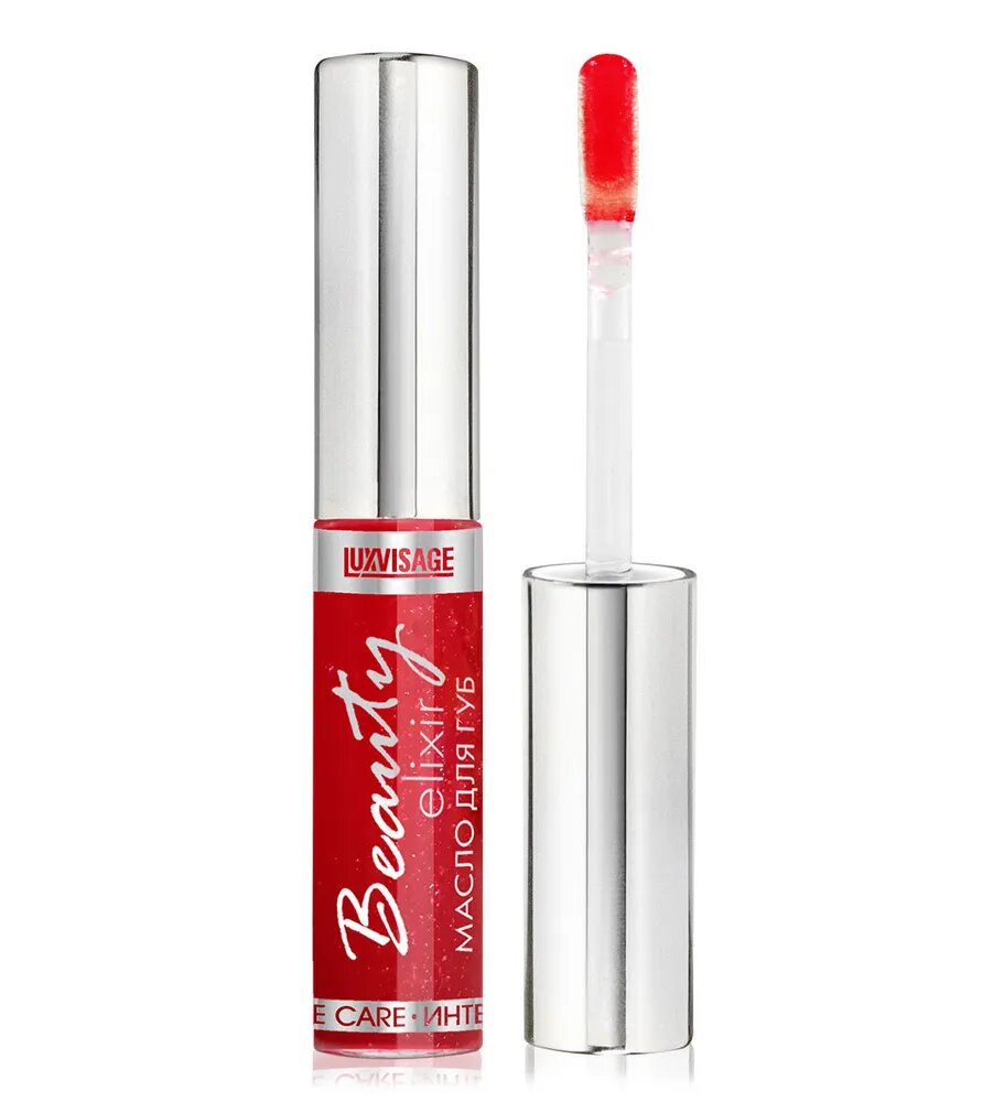 Блеск для губ масло LUXVISAGE BEAUTY ELIXIR тон 4 Вишневый эликсир