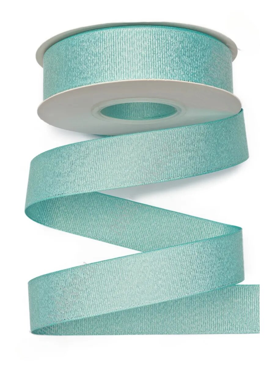 Лента репсовая с люрексом 2,5см (9м)