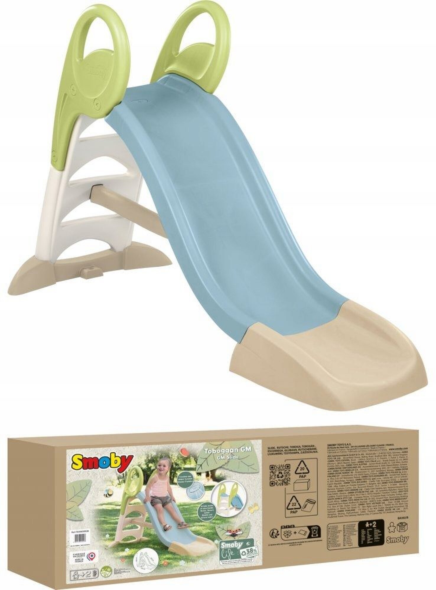Пластиковая горка Smoby Life - Детская горка MY SLIDE 150 см - Смоби 820509