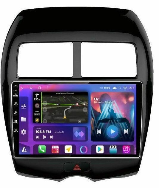 Магнитола Митсубиси АСХ, Пежо 4008, Ситроен Аиркросс FarCar (Mitsubishi Asx, Peugeot 4008, Citroen Aircross) на Android 12 - 10 дюймов