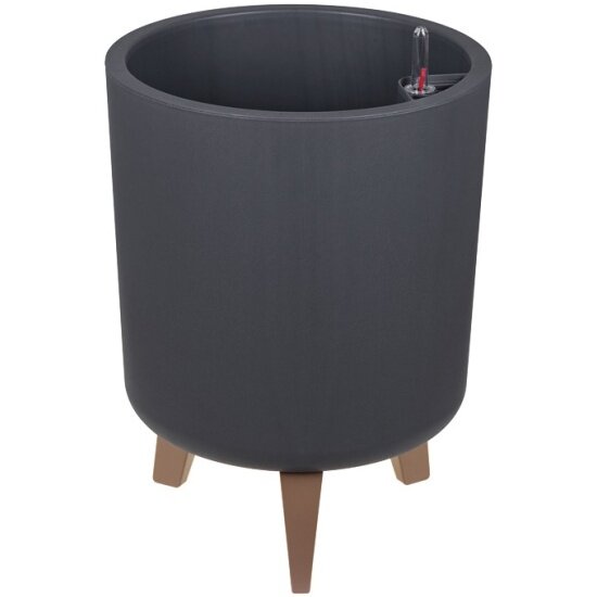 Кашпо Idea флориан высокое D300мм 19л с автополивом М 3159 Графитовый