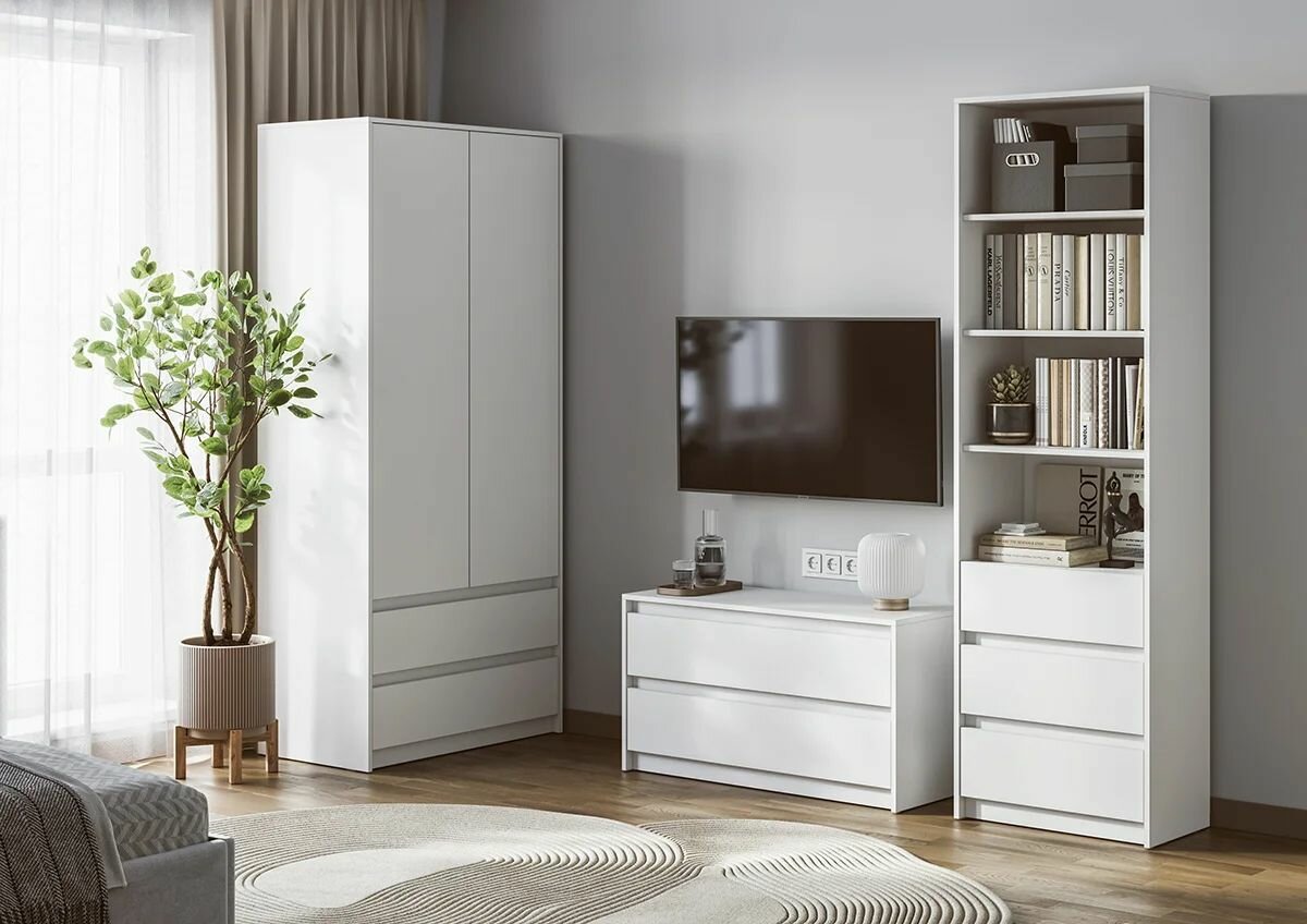 Гостиная Айден 1 белый (Интерьер-Центр)