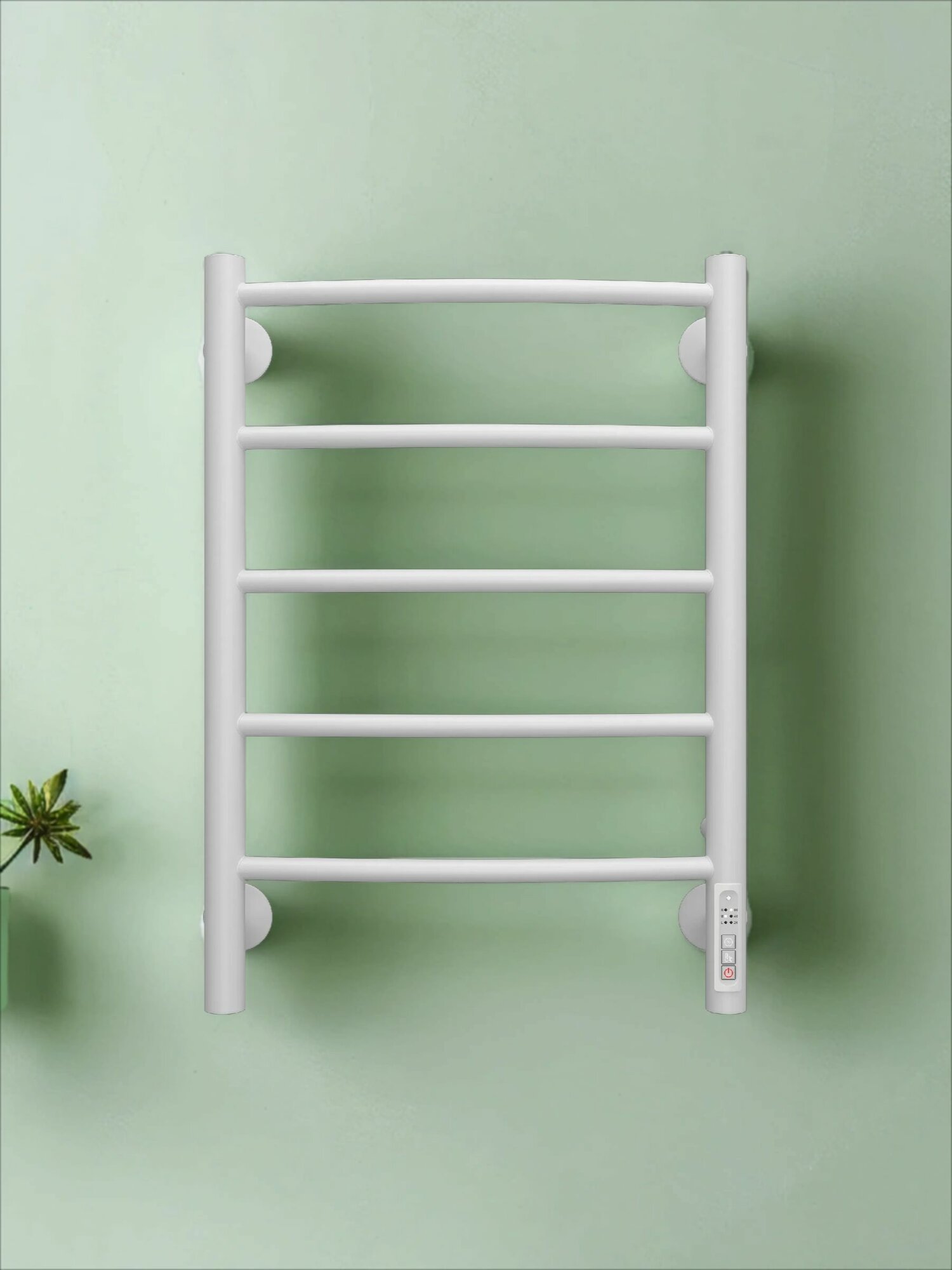 Полотенцесушитель электрический белый Ригель П5 400х600 мм, правое подключение, гарантия 2 года