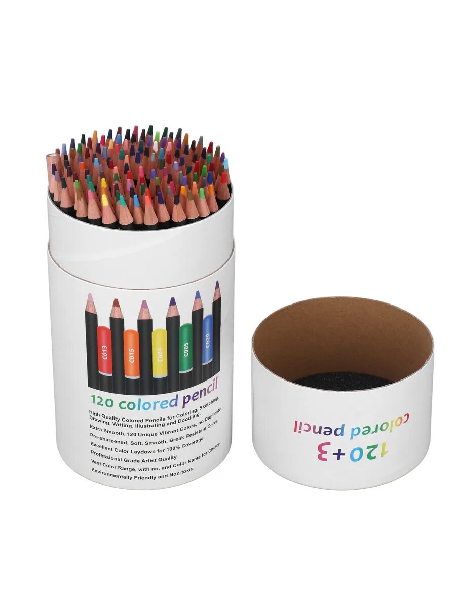 120 цветов, набор цветных карандашей, раскраска, смешивание