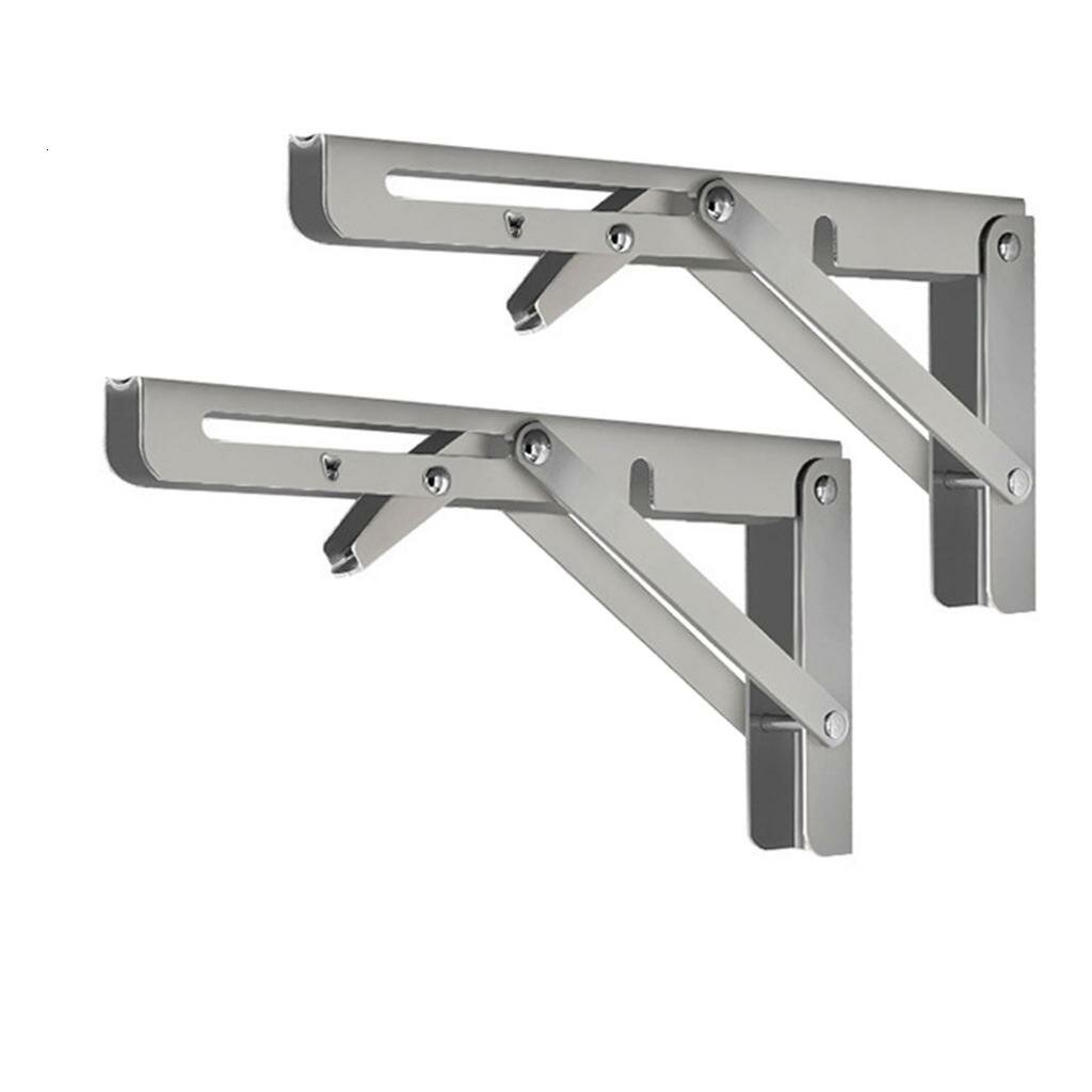 Нержавеющая Сталь Складной Настенный Плавающие Кронштейны Полки Треугольные