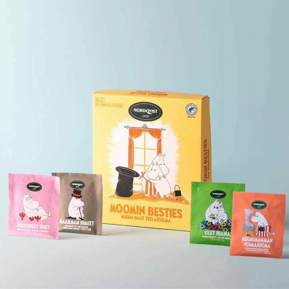 Чай Moomin Besties, 24 упаковки, пакетированный, 4 вида