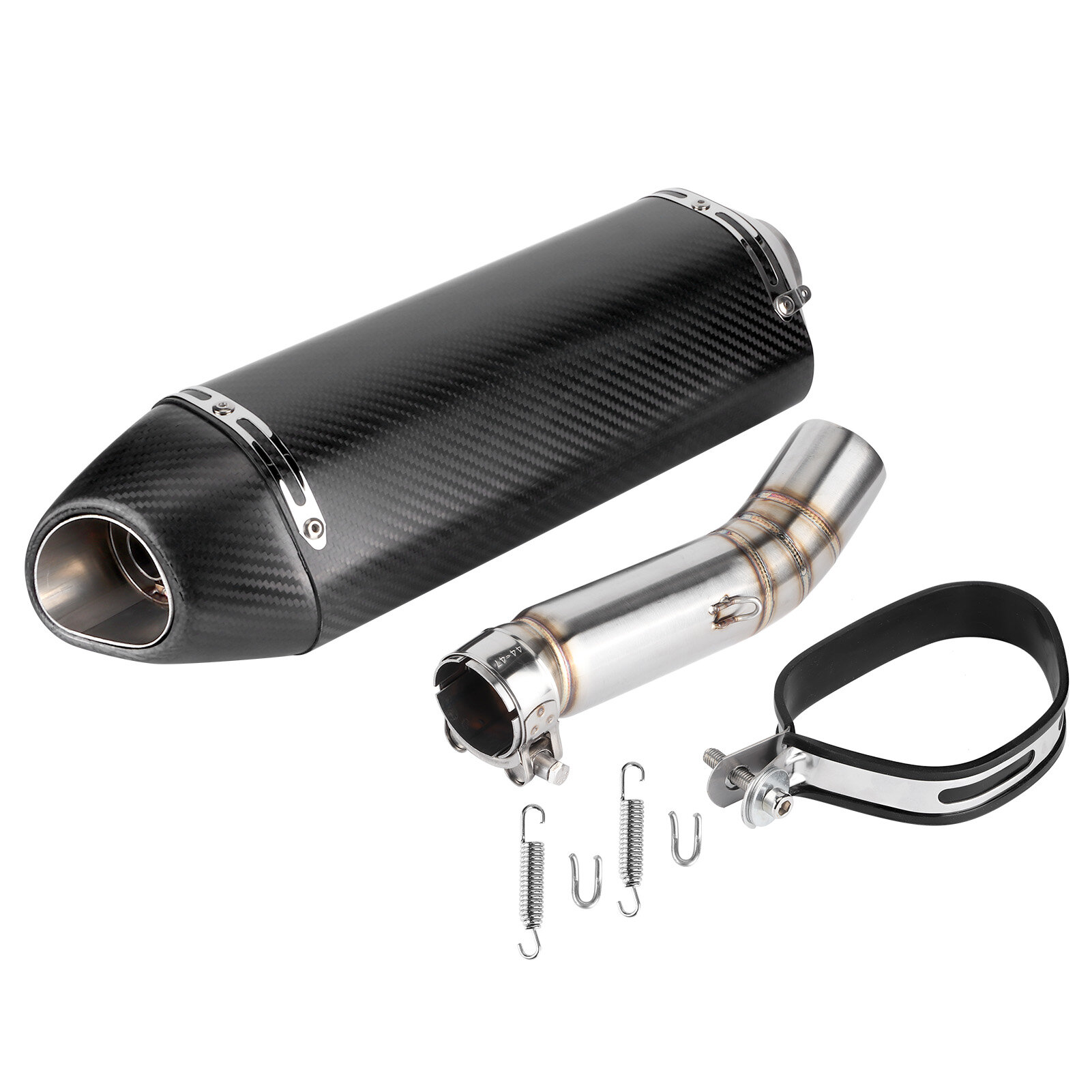 Выхлопная система MidPipeSlipOn Muffler Carbon Fibre подходит для Honda CBR500r CB500f CB500X