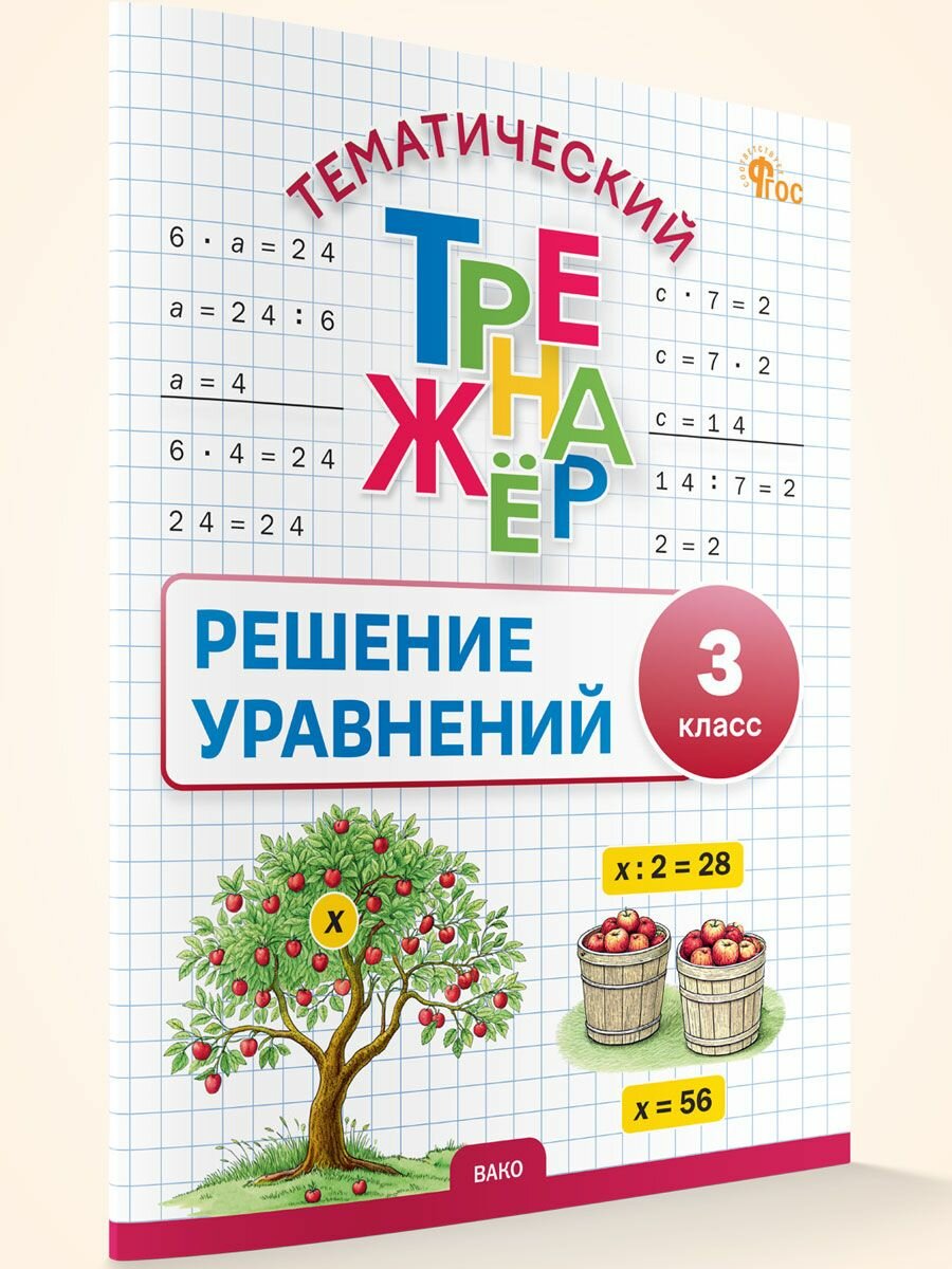 Решение уравнений 3 класс