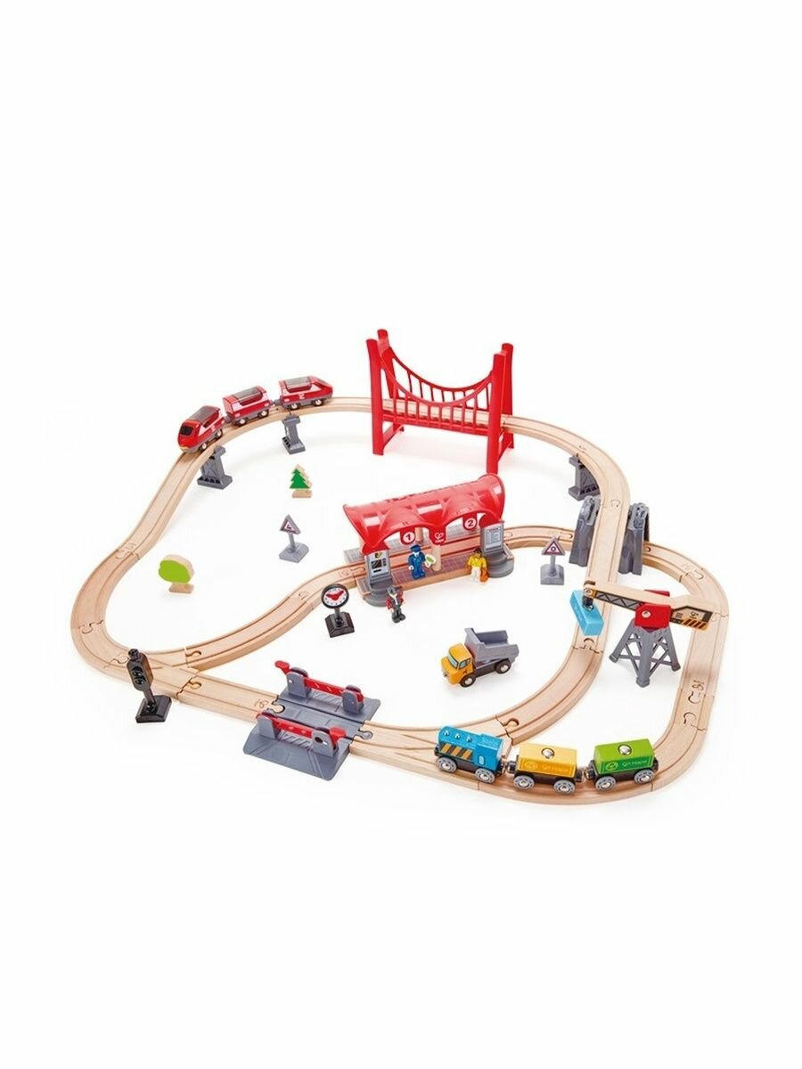 Hape Игровой набор Железная дорога Город