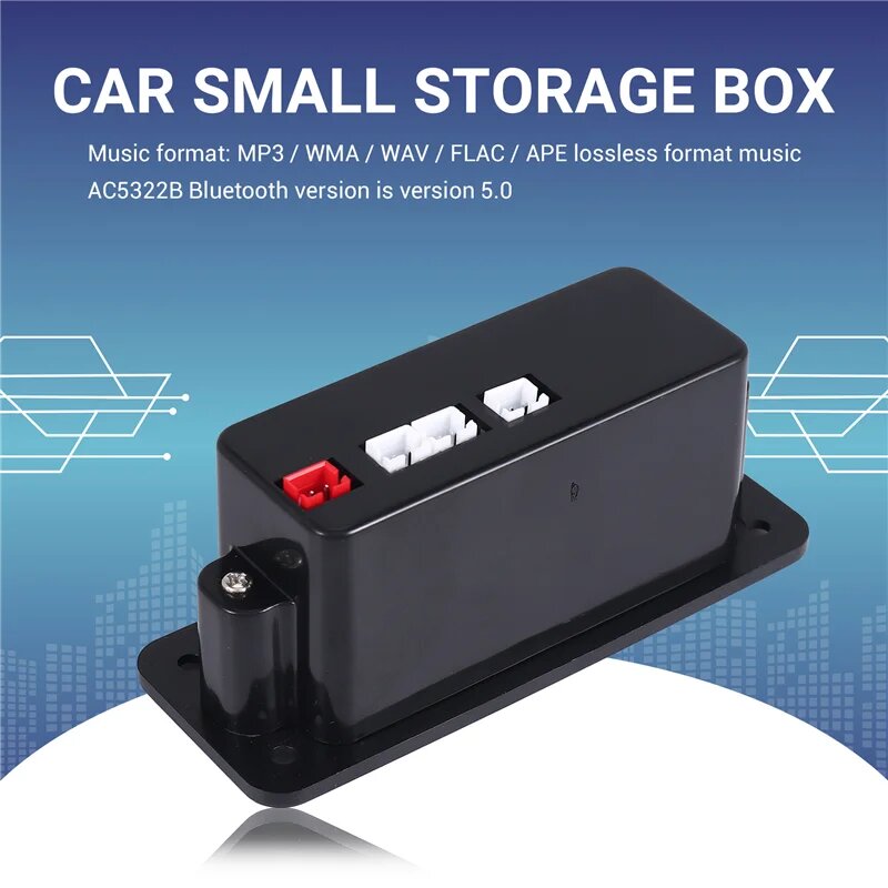 Модуль платы декодера MP3 Bluetooth 5,0, 2 динамика 3 Вт, автомобильный FM-радио, модуль 5 В, поддержка записи вызовов, функция громкой связи